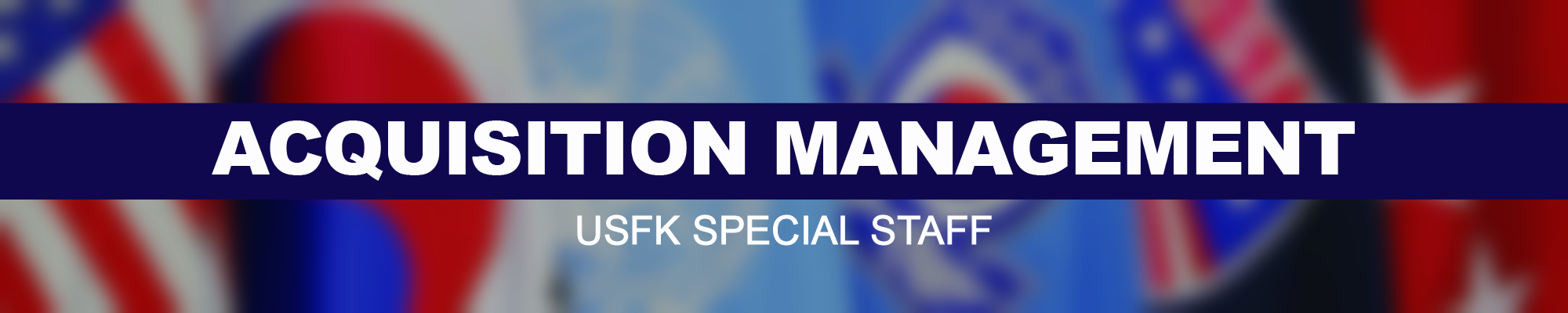 USFK Acquisition Management